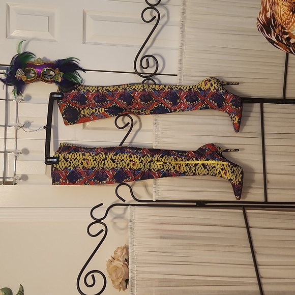 Azalea Wang | Shoes | Python Thigh High Boots | Poshmark